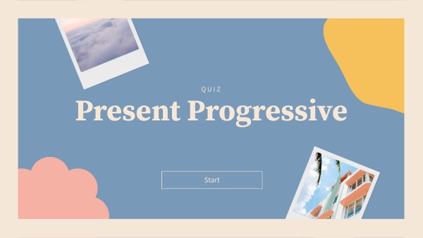 QUIZ present progressive | Genially