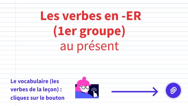 les verbes en -ER