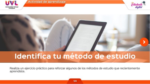 Actividad de aprendizaje: identifica tu método de estudio | Genially