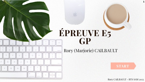 Présentation GP Rory CAILBAULT BTS 2023 | Genially