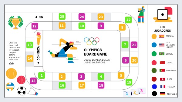 Generic 25 - OLYMPICS BOARD GAME