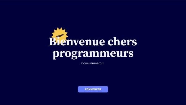 Introduction à la programmation | Genially