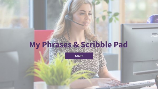 My Phrases & Scribble Pad