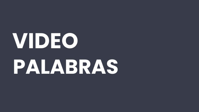 Video palabras