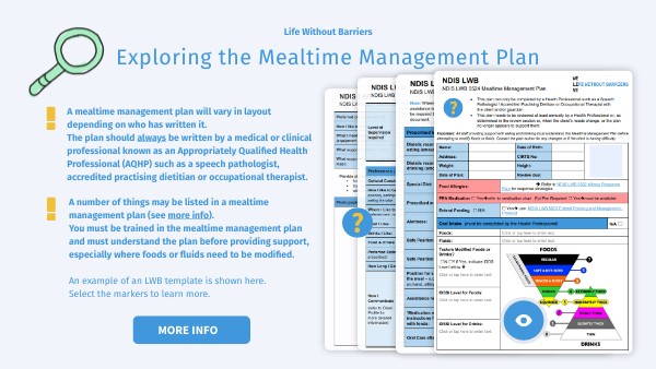 Mealtime management plan | Genially
