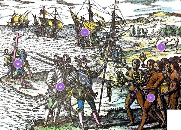 Arrivée de Colomb sur l'île Hispaniola | Genially