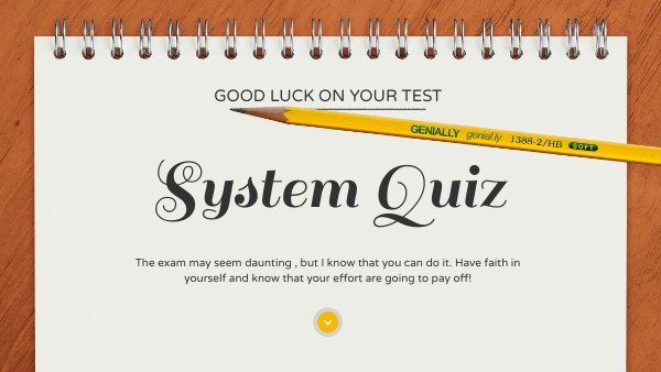 SYSTEM QUIZ | Genially