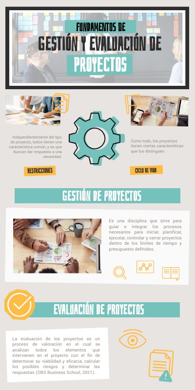 Infografía sobre la gestión de proyectos | Genially