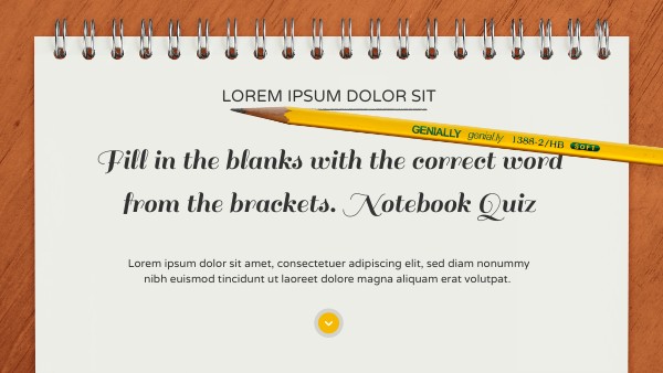 NOTEBOOK QUIZ | Genially