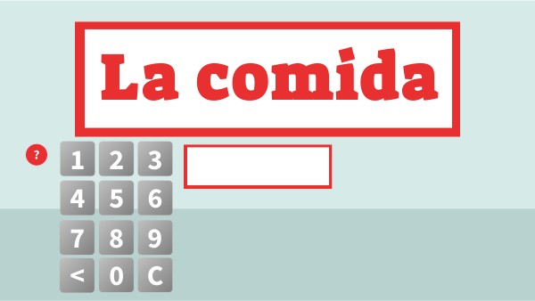 La comida INTERACTIVE LESSON