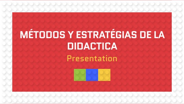 BRICKS PRESENTATION | Genially