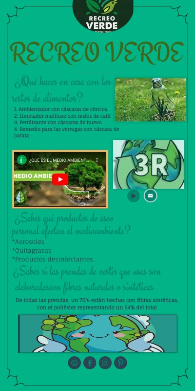 RECREO VERDE | Genially