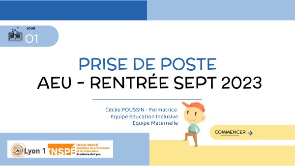AEU-prise de poste-J1 | Genially