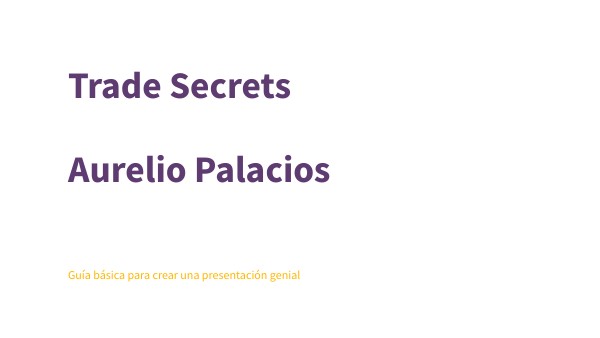 Trade Secrets