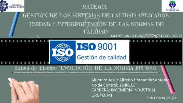 ACTIVIDAD 1_LINEA DEL TIEMPO "NORMA ISO 9001"