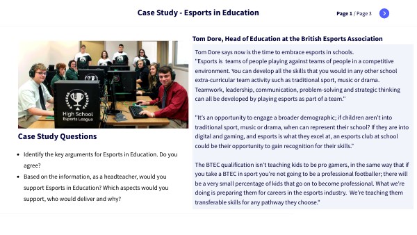Esports in Education