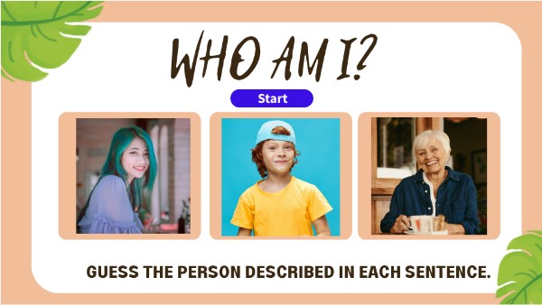 describe people | Genially
