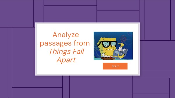Analyze passages from Things Fall Apart | Genially