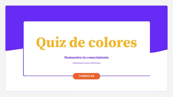 Lección 5.12 Hazelwood vs. Kuhlmeier - WATERCOLOR COLORS QUIZ | Genially