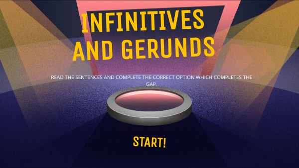 Infinitives and gerunds