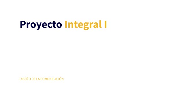 PROYECTO INTEGRAL | Genially