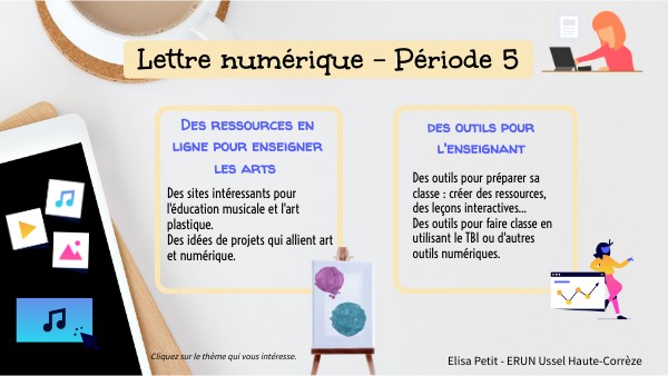 lettre numérique période 5 | Genially