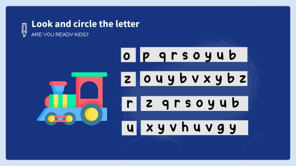 Look and circle the letter - PREK | Genially