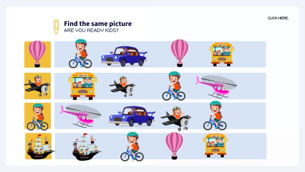 FIND THE SAME PICTURE | Genially