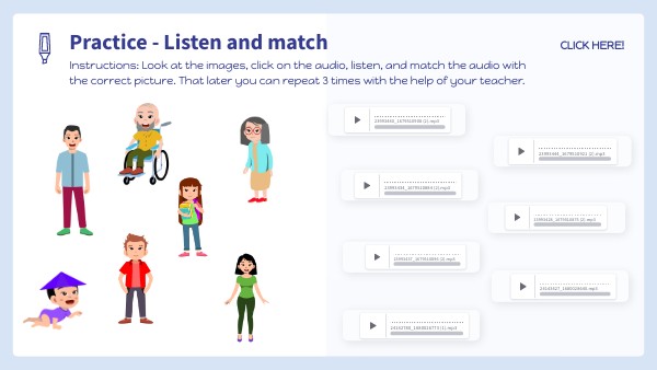 LISTEN AND MATCH | Genially