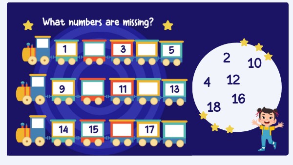 Complete the numbers - PREK | Genially