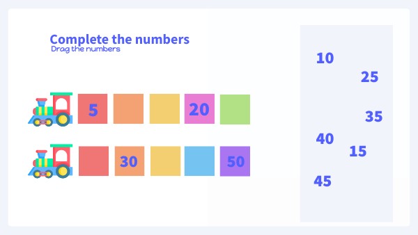 COMPLETE THE NUMBERS | Genially