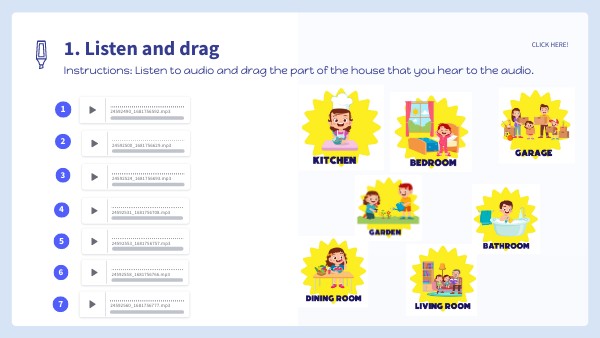 LISTEN AND DRAG | Genially