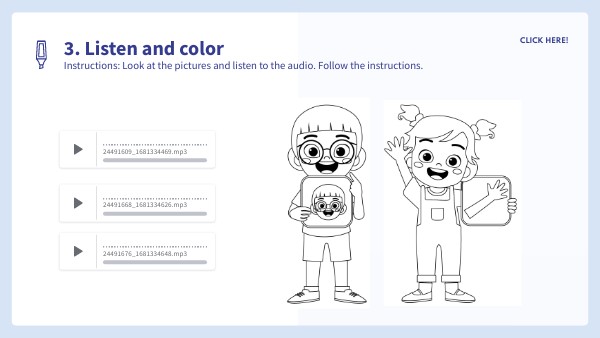 LISTEN AND COLOR | Genially