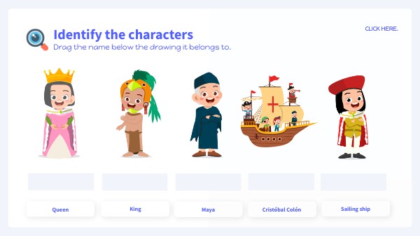 IDENTIFY THE CHARACTERS - PREK