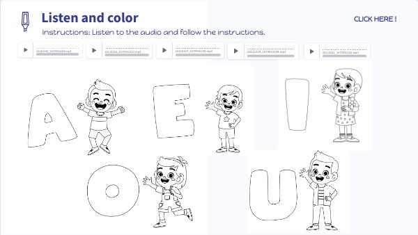 LISTEN AND COLOR | Genially