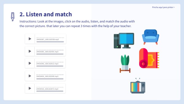 LISTEN AND MATCH | Genially