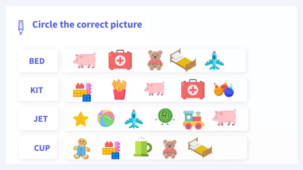 CIRCLE THE CORRECT PICTURE | Genially