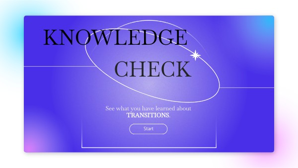 IEP- Quiz on Transition Use | Genially