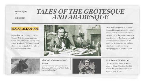 Poe- Tales of the grotesque and arabesque