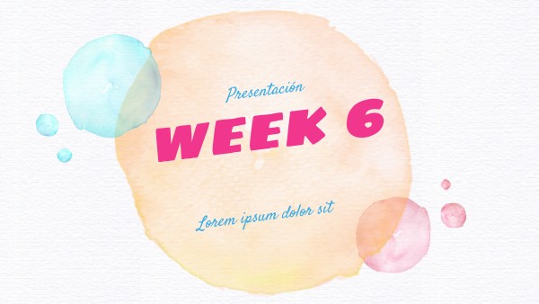 WEEK 6: Lessons 1, 2,3, and 4 | Genially