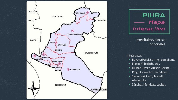 MAPA INTERACTIVO PROVINCIA DE PIURA | Genially