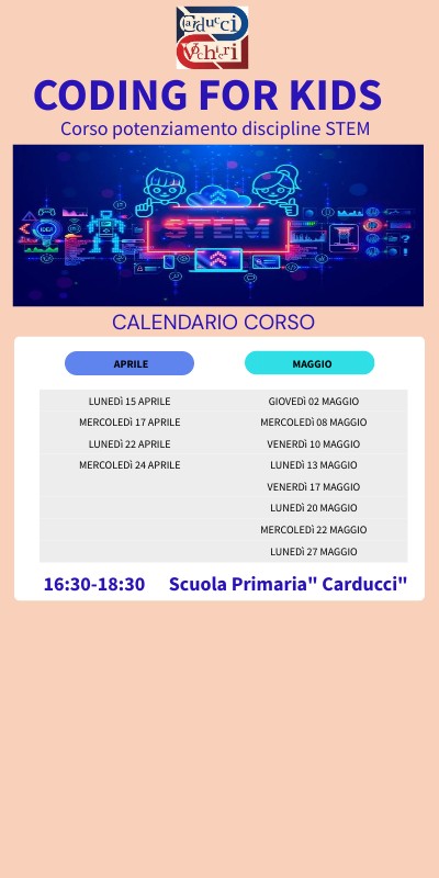 Calendario corso STEM Carducci | Genially