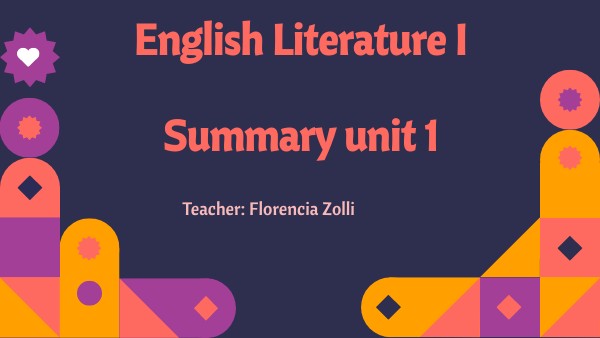 Summary unit 1 | Genially