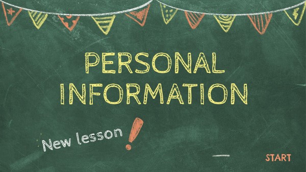 Personal information | Genially