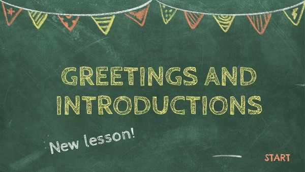 Greetings and introductions | Genially