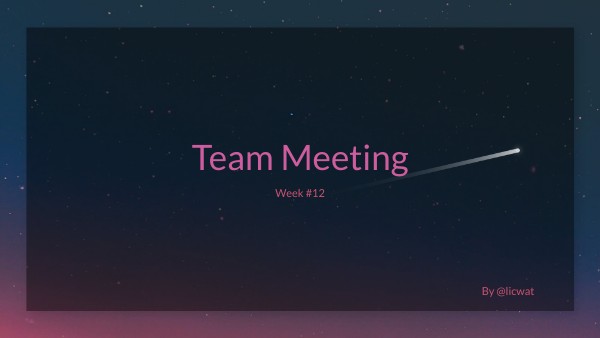 TM week #12 | Genially