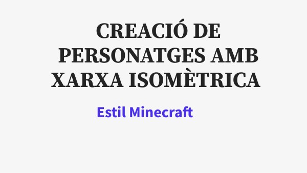 PERSONATGES MINECRAFT | Genially