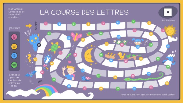 La course des lettres | Genially