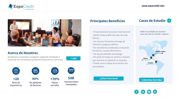 One Pager ExpoCredit ESP | Genially