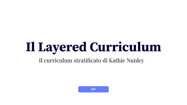 Il Layered Curriculum | Genially